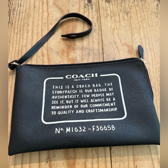 Coach | Bags | Coach Label Zipper Clutch Wallet Bag With Adjustable ...
